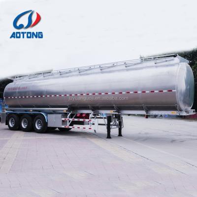 China High Capacity 3 axle 46CBM Fuel Tanker / Oil Diesel Transport Truck Semi Tank Trailers lpg tank for sale