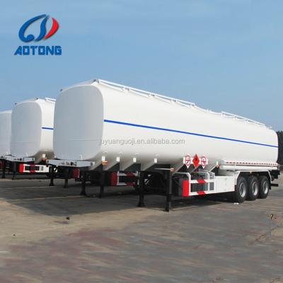 China High Capacity 3 axle 46CBM Fuel Tanker / Oil Diesel Transport Truck Semi Tank Trailers lpg tank for sale