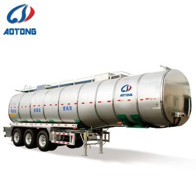 China Fuel Tanker Trailer Truck with Aluminum Alloy Fuel Tanks Semi Trailer and Capacity for sale