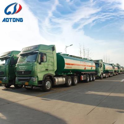Cina 3 assi di rimorchio del serbatoio del carburante/50000 litri di rimorchio del serbatoio del trasporto della benzina/Kingpin 2