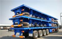 China LED Lights 40ft Flatbed Container Semi Trailer for sale