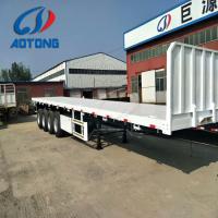 China LED Lights 40ft Flatbed Container Semi Trailer for sale