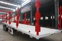 China LED Lights 40ft Flatbed Container Semi Trailer for sale
