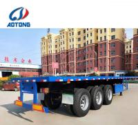 China LED Lights 40ft Flatbed Container Semi Trailer for sale