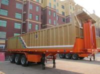 China 3 Axles New Produced Dump / Tipping Semi Trailers With U Shape / Square Shape Box for sale