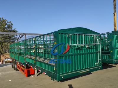 Cina Cargo sfuso e trasporto di animali Recinzione semirimorchio Nuovo prodotto 3 assi in vendita
