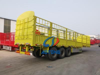 Cina Cargo sfuso e trasporto di animali Recinzione semirimorchio Nuovo prodotto 3 assi in vendita