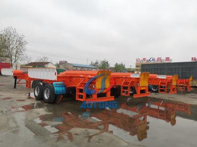 China 20ft  / 40ft Skeleton Shipping Container Semi Trailer Skeletal Truck Trailers Container Chassis for sale