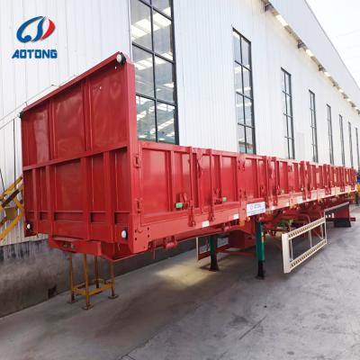 China 40FT 60/80 Tons 3 Axles Side Wall Semi Trailer with Mechanical/Air Suspension for sale