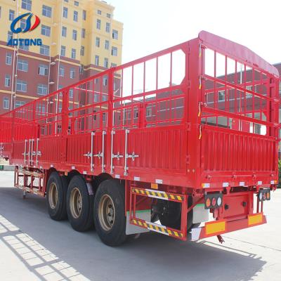 China 3 Axle Fence Semi Trailer with Mechanical or Air Suspension for sale