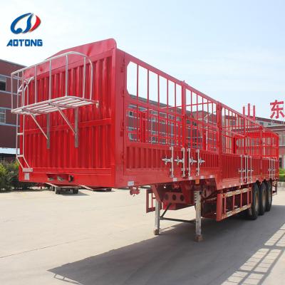 China Fence Semi Trailer with Mechanical or Air Suspension 12R22.5 Tyres for sale