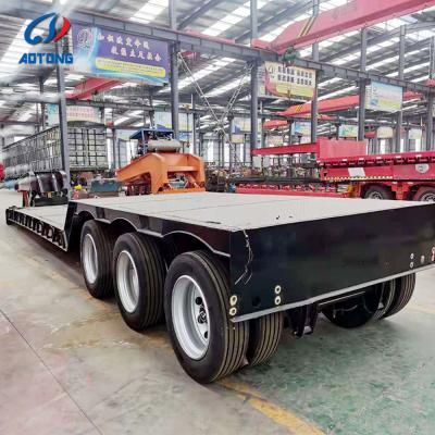 Cina 4 assi di carico anteriore: rimorchio a letto basso con pneumatici 12R22.5 e luci a LED in vendita
