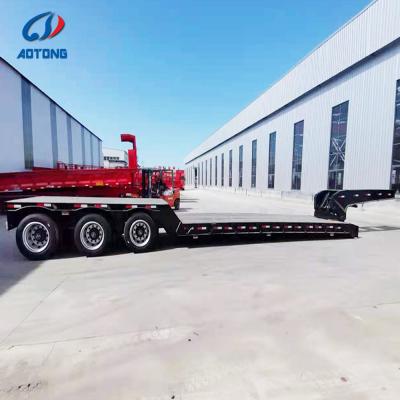 Cina 4 assi di carico anteriore: rimorchio a letto basso con pneumatici 12R22.5 e luci a LED in vendita