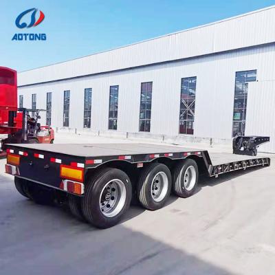 Cina 4 assi di carico anteriore: rimorchio a letto basso con pneumatici 12R22.5 e luci a LED in vendita