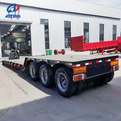 Cina 4 assi di carico anteriore: rimorchio a letto basso con pneumatici 12R22.5 e luci a LED in vendita