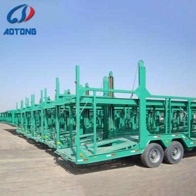 China Double Deck Car Carrier Semi Trailer 14m x 2.5m with 12R22.5 Tyres for sale