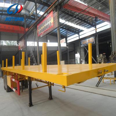 China Shipping Container Twistlocks Bolster Platform Flatbed Semi Trailer for sale