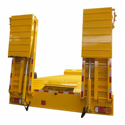 중국 짐바브웨용 중장비 로우보이 트레일러 로우베드 세미 트레일러, 기계식 사다리 트럭 트레일러 판매용