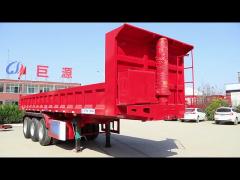 12R22.5 Tires 3 Axle Tipper Semi Trailer for Heavy Duty Cargo Transport