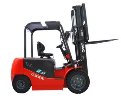 China 3 Ton Large Capacity Electric Forklift Truck Streamlined Design With Electric Motors for sale
