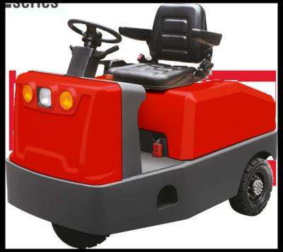 China Red Or Yellow Color Electric Tow Tractor 6000KGS Traction CE Approval for sale
