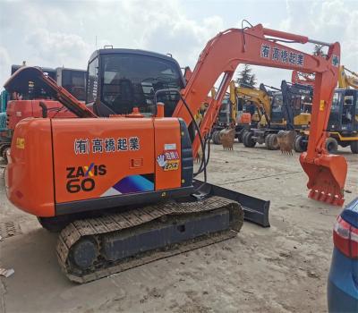 Cina Vendita a caldo 5850 kg di seconda mano Buone condizioni Hitachi ZX60 con 0.22m3 Capacità del secchio in vendita