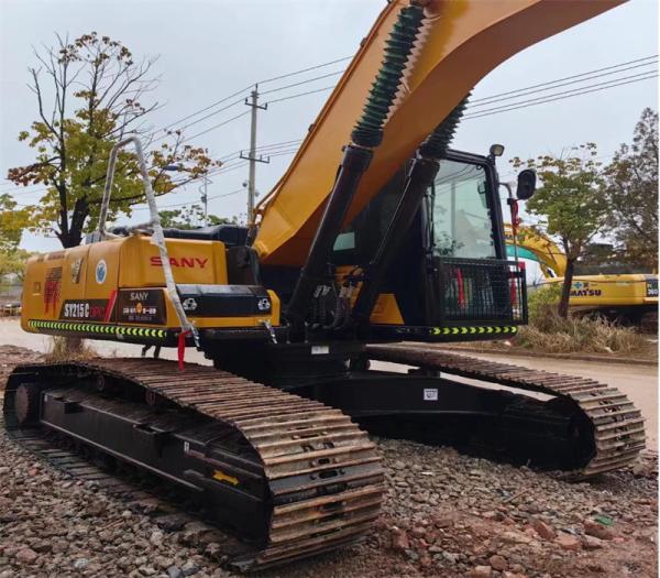 Quality 21900KG Used Excavator Digger 2018 Year 1.2m3 Bucket Second Hand Excavator SANY  SY215C for sale
