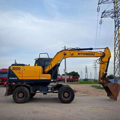 Cina Hyundai 150W-9 Escavatori usati 15 tonnellate Escavatore a ruote idrauliche di grandi dimensioni in vendita