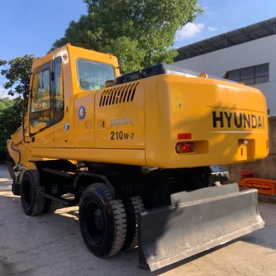 China Hyundai Coreia do Sul original usado 210W-7 Roda Excavator Digger Hyundai de alta qualidade para venda for sale
