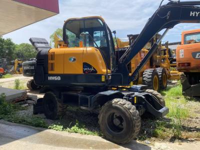 Cina Scavatore a ruote di marca a basso prezzo Hyundai 60 Digger Scavatore usato da 6 tonnellate in vendita