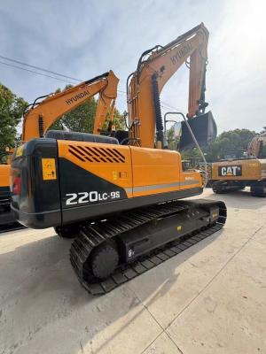 중국 현대 220LC-9S 크롤러 유압 굴삭기, 오리지널 기어 및 펌프 양호, 낮은 시간, 굴착력 강함 판매용