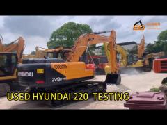 Cummins Motor Excavator Digger Hyundai 220-9s 5-10 metros Altura de descarga Bom estado 50 toneladas Peso operacional