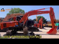 19400KG Laranja Em bom estado Excavadora Hitachi Zx200 de segunda mão com motor ISUZU AA-6BGIT