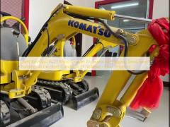 Escavatore cingolato Komatsu PC01 Micro usato per lo scavo di piccoli edifici agricoli in ottime condizioni (90% nuovo) - Spedizione gratuita
