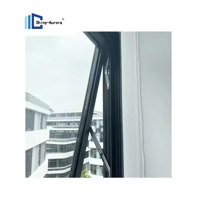 Shiny-Aurora 600*600 Large Commercial Awning Windows Single Hung Awning Windows for Residence