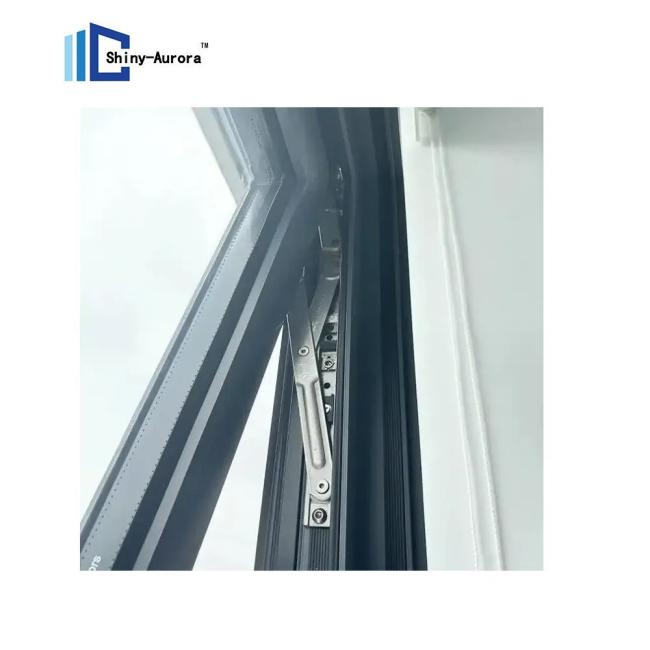 Newest Design Bottom Awning Aluminum Window German Hardware House Windows Aluminum Push out Flip up Awning Window for Balcony