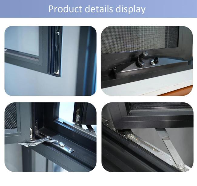 Two-Track Thermal Break Aluminum Sliding Door, Sliding Glass Door