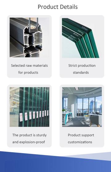 Customized Ultra-Narrow and Thin Office Aluminum Alloy Partition Door