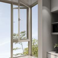 China Heat Insulation Inward Opening Window , Horizontal Opening Aluminium Fold Window for sale