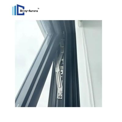 China Waterproof Top Hung Awning Windows Double Glazed Awning Storm Windows for sale