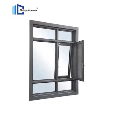 China White Aluminium Casement Window Thermal Insulated Casement Windows for sale