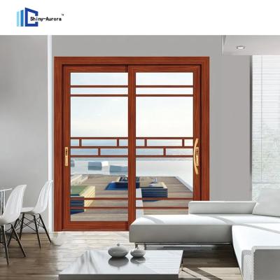 China Panorama Aluminium Sliding Doors , Narrow Thin Office Partition Door for sale