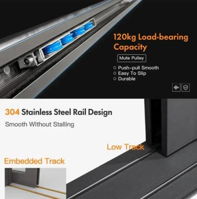 China Ultra Narrow Office Partition Door Waterproof Aluminium Sliding Partition Door for sale