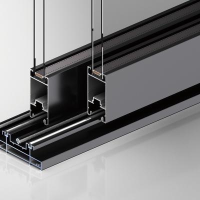 China Ultra Narrow Office Partition Door Waterproof Aluminium Sliding Partition Door for sale