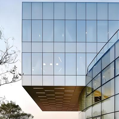 China UV Resistance Yes Unitized Curtain Wall with Triple Tempered Glass and mainland Top Hardware for sale
