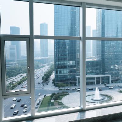 China Dubbelglazen unified gordijnmuur 100mm Frame Diepte 6mm Panel dikte voor duurzame gebouw omhulsels Te koop