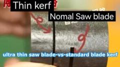 Ultra-Thin Saw Blade Vs Ordinary Blade | Narrow Kerf Test & Cost Saving Advantage
