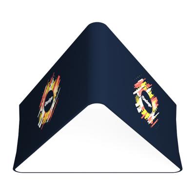 China o círculo do céu da feira profissional de 92in x de 76in afilou a bandeira de suspensão Polo para exposições à venda