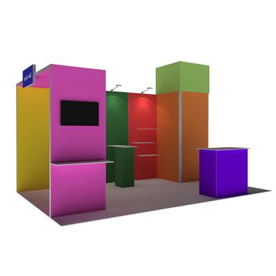 Cina la cabina portatile della fiera commerciale di 3x3 3x4 3x5 mura il sistema modulare del tessuto di SEG in vendita