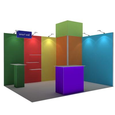 Cina la cabina portatile della fiera commerciale di 3x3 3x4 3x5 mura il sistema modulare del tessuto di SEG in vendita